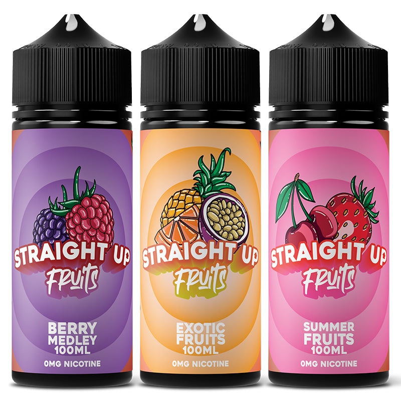 Straight Up Fruits 100ml Shortfill E-Liquids – Lincolnshire Vapours