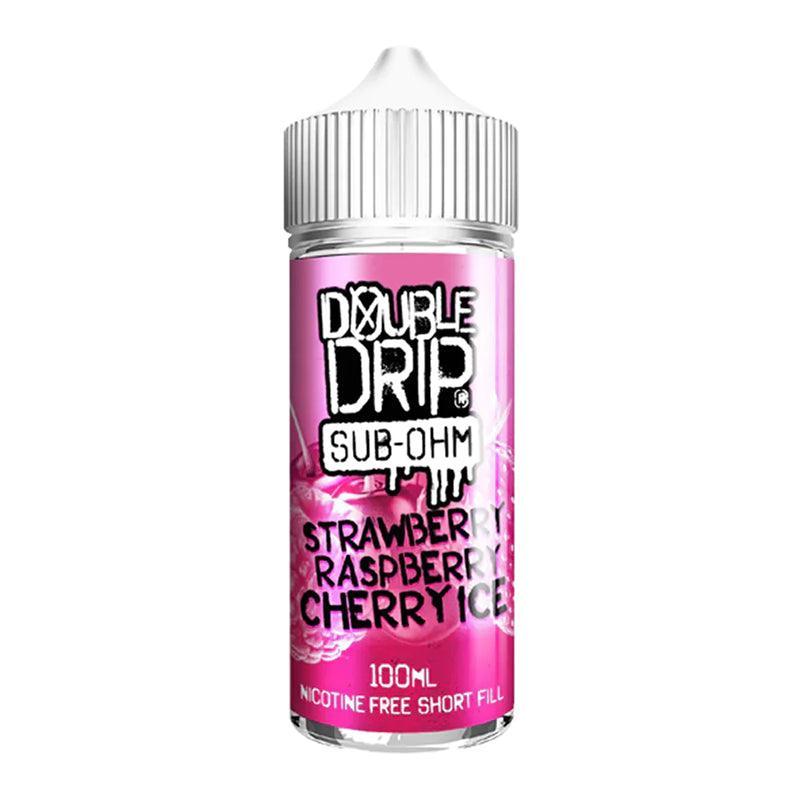 Double Drip - Strawberry Raspberry Cherry Ice 100ml Shortfill E-Liquid ...