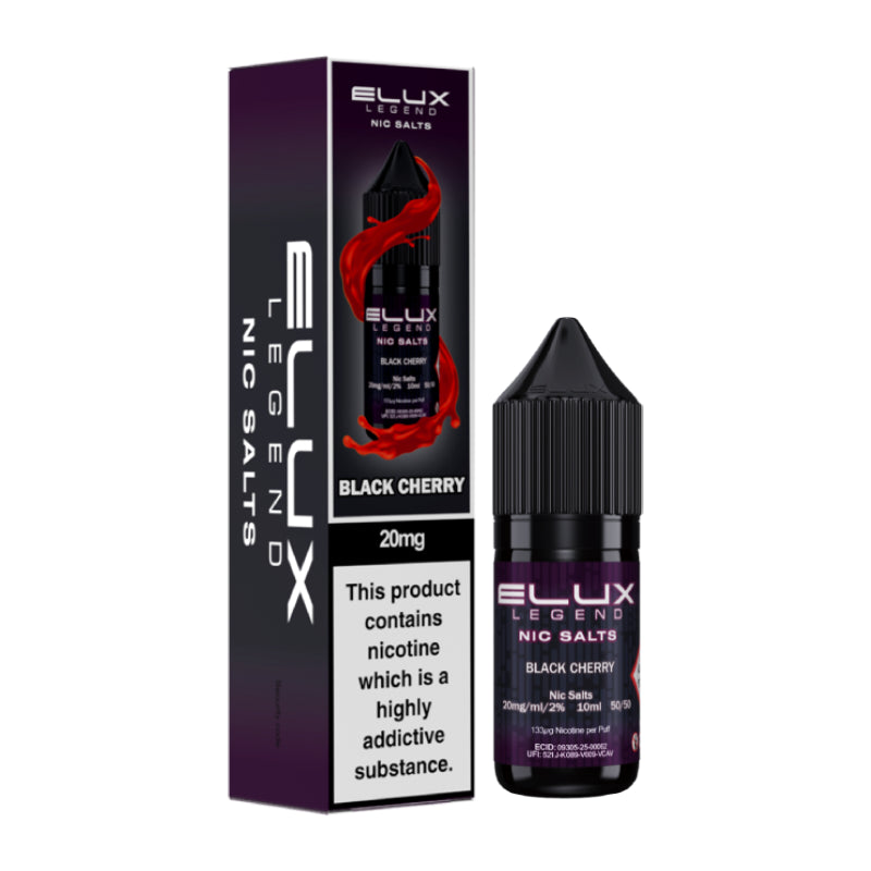 Elux Legend Nic Salts - Black Cherry 10ml E-Liquid – Lincolnshire Vapours